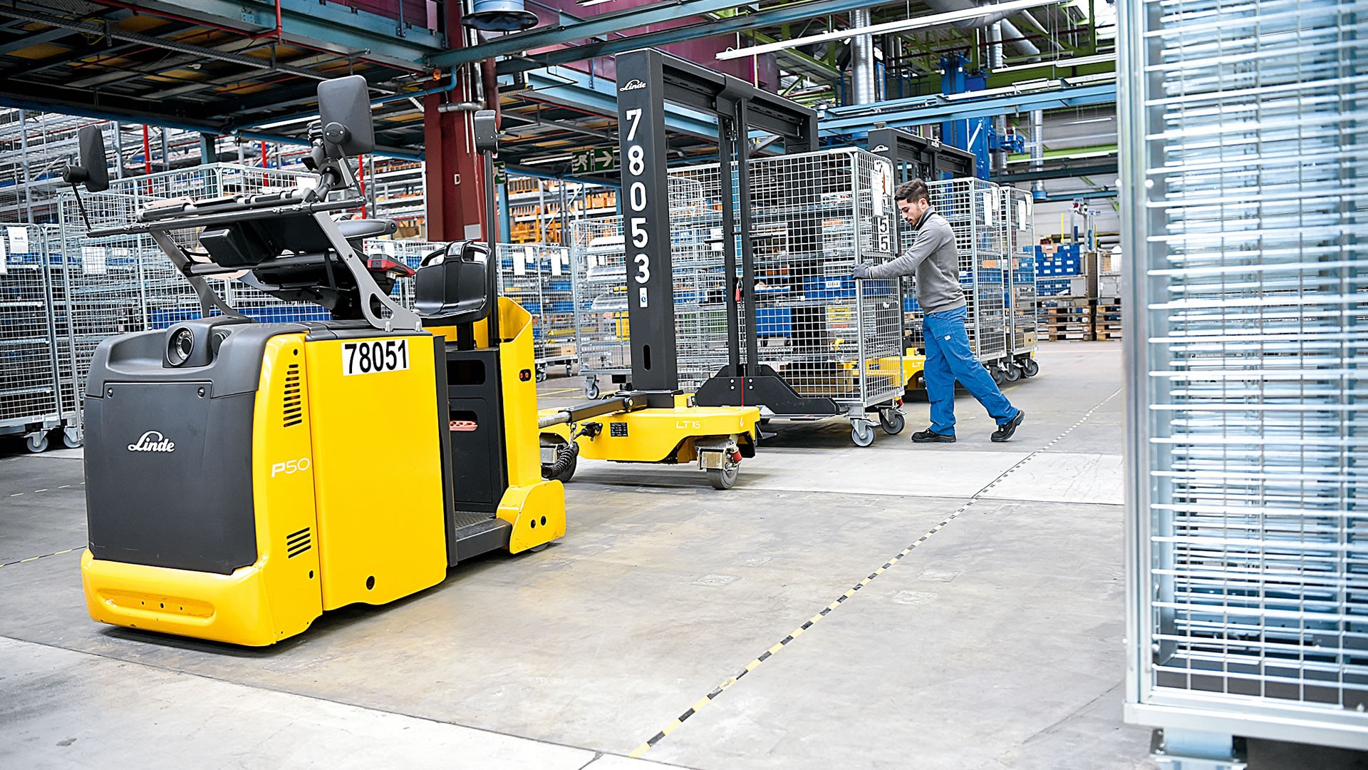 Conceito de logística moderno para o fornecimento de material